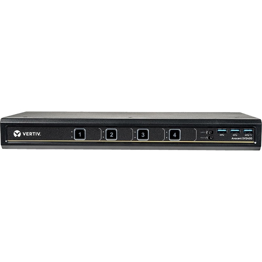 Transource. Vertiv Avocent 4-Port DisplayPort 4K Ultra HD KVM Switch