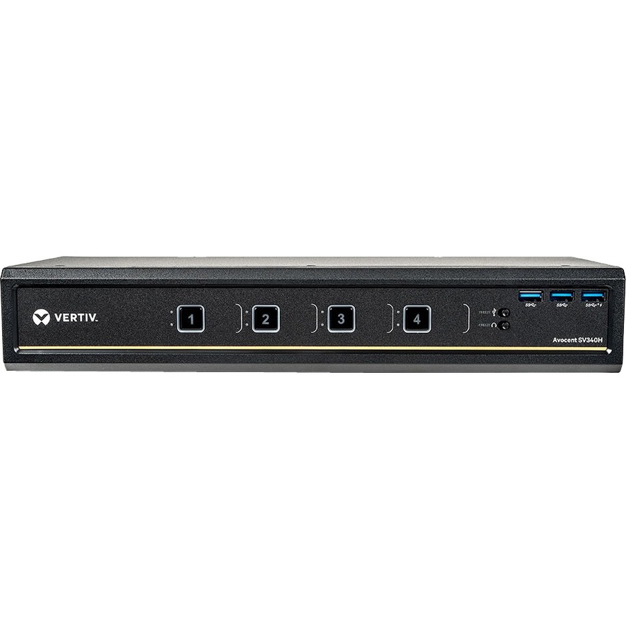 Transource. Vertiv Avocent 4-Port Dual-Head HDMI 4K Ultra HD KVM Switch